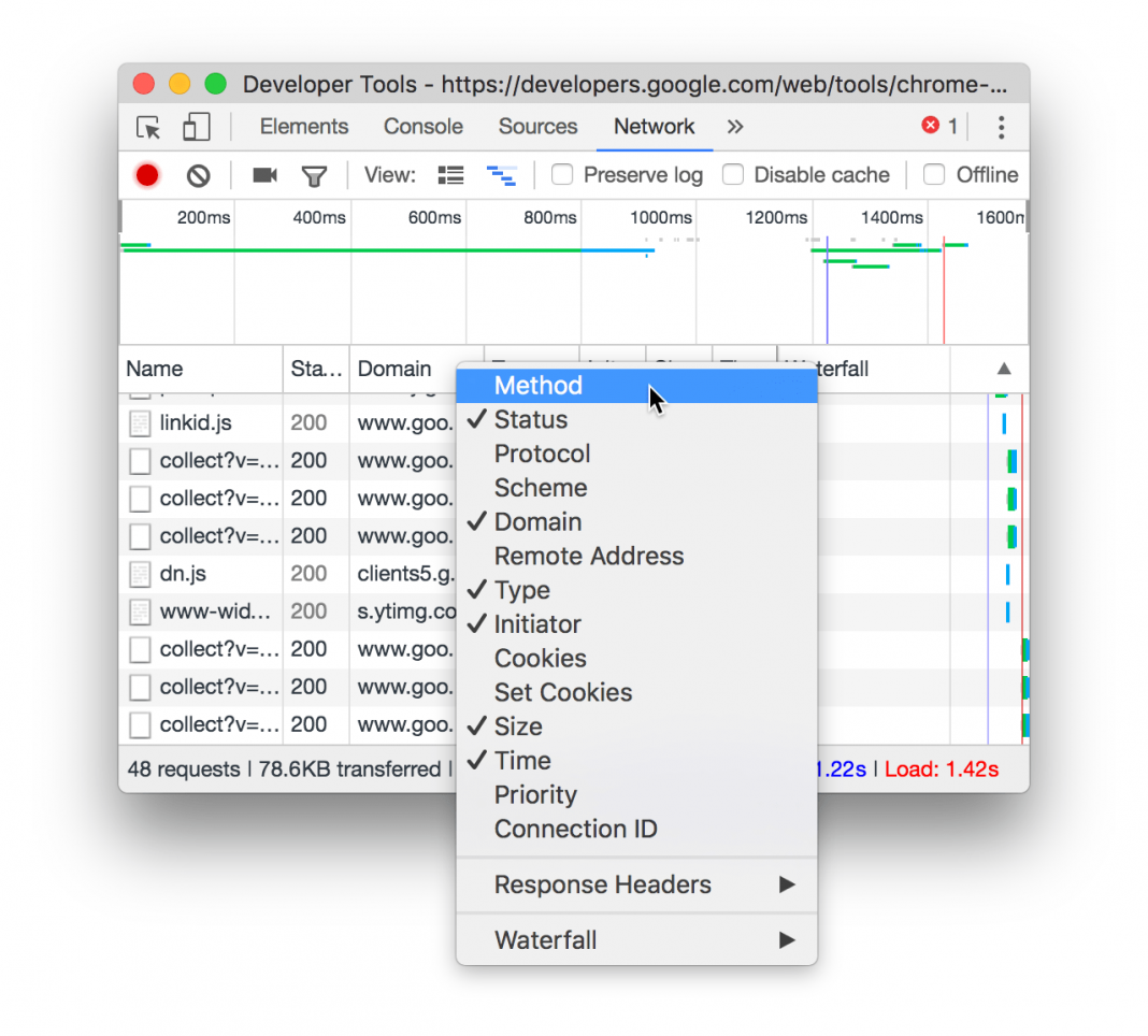 Sử dụng Panel Network của Chrome DevTools | TopDev