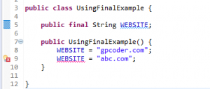 Từ khóa final trong Java - Final keyword in Java