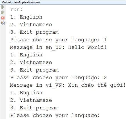 Internationalization và Localization trong Java