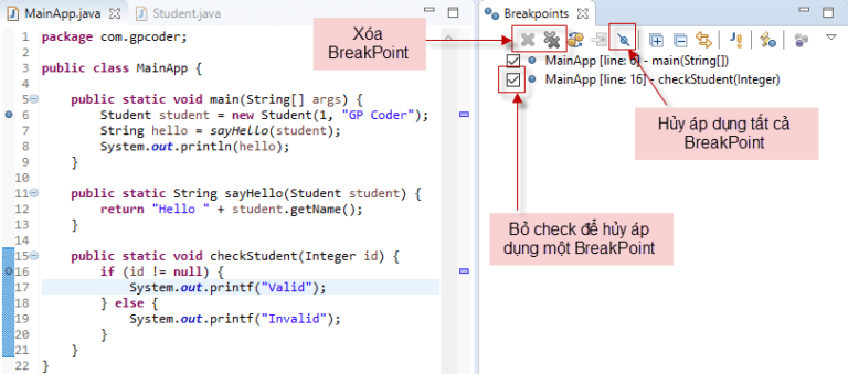 Hướng dẫn debug code trong eclipse