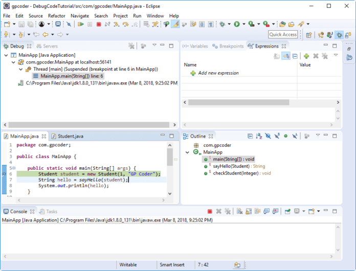 Hướng dẫn debug code trong eclipse