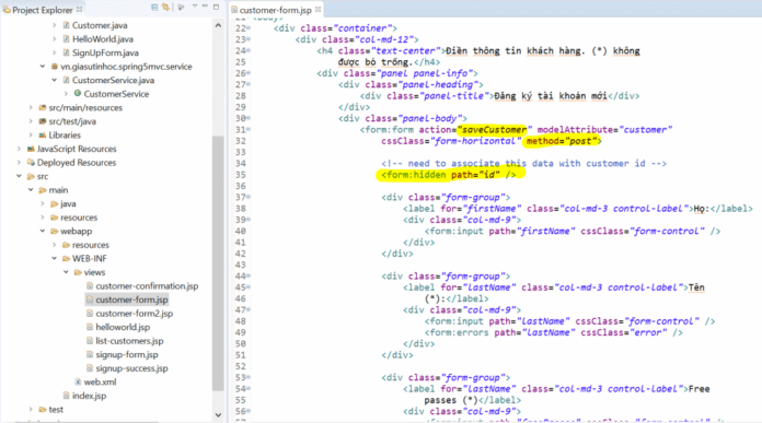 Hướng dẫn xử lý database trong Spring MVC 5 với Hibernate