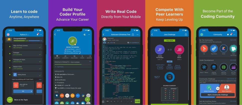 Top 9 app học lập trình tốt nhất cho các developer