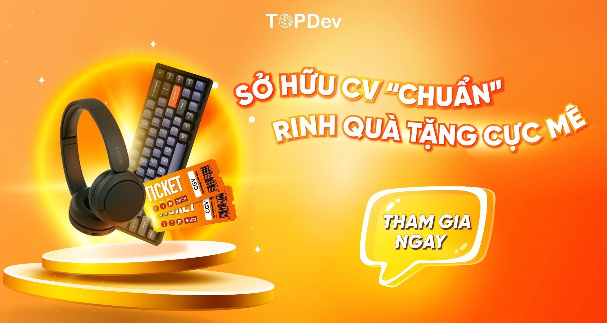 Thực hiện "Chuẩn Hóa CV" nhận ngay quà hấp dẫn