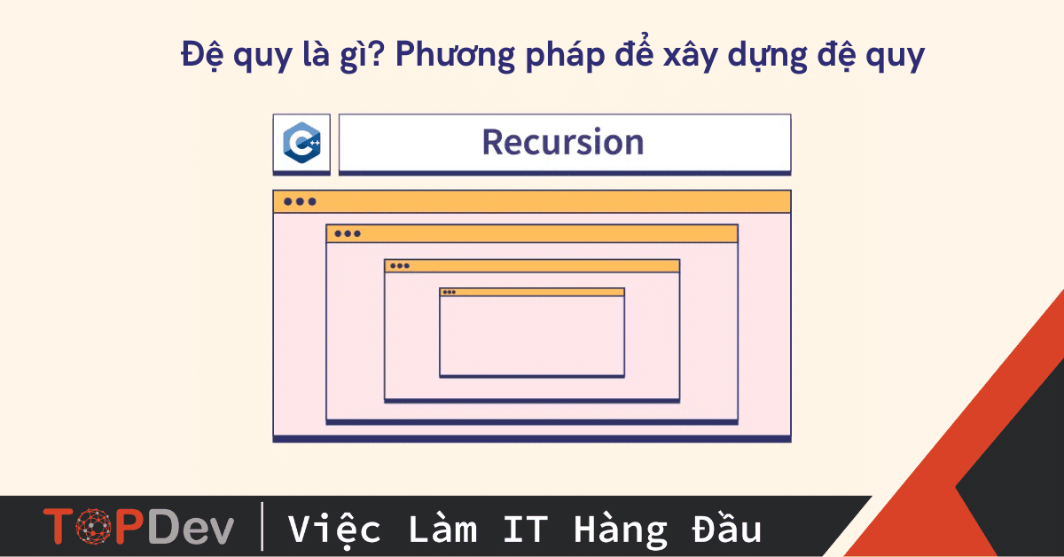 Đệ quy là gì? Phương pháp để xây dựng đệ quy
