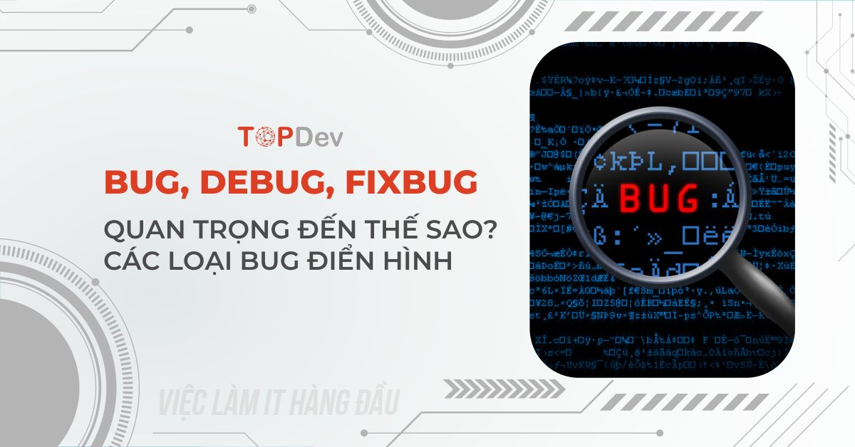 Bug, Debug, Fixbug quan trọng đến thế sao? Các loại Bug điển hình