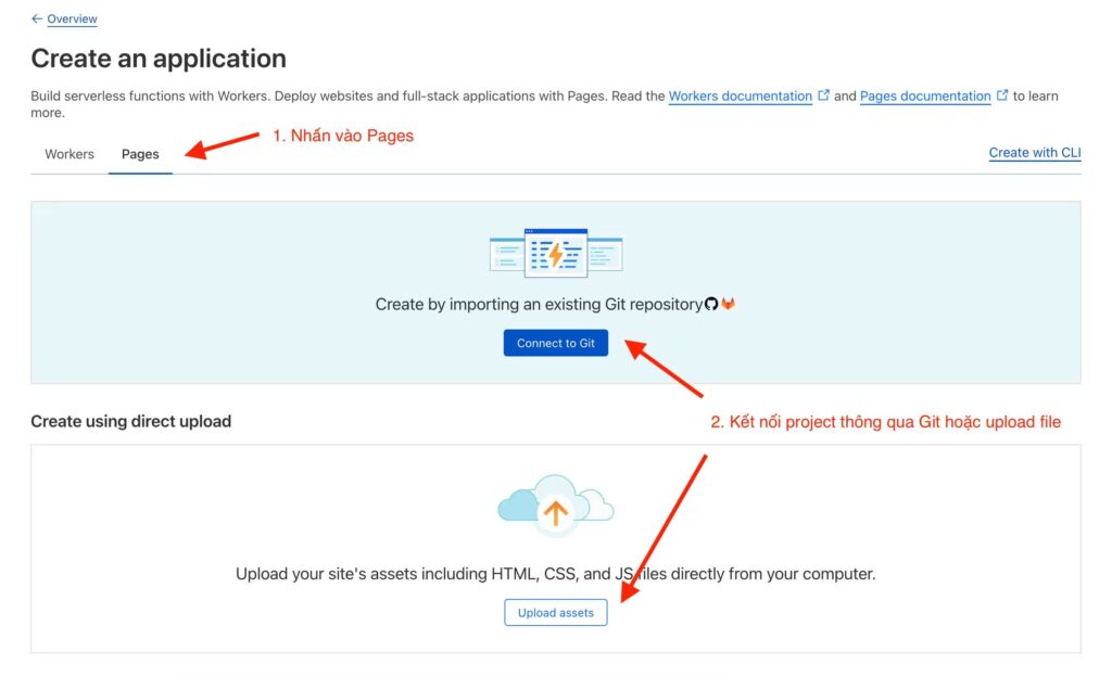 Cách deploy project của bạn lên Cloudflare Pages