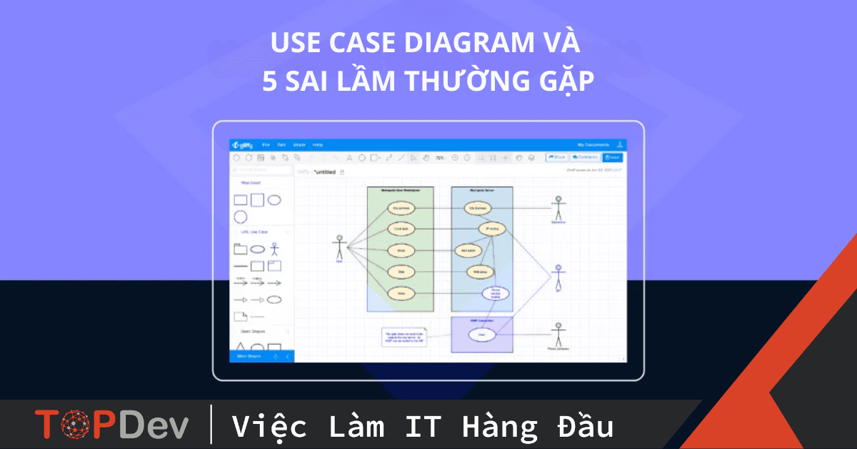 5 sai lầm thường gặp khi làm Use Case Diagram